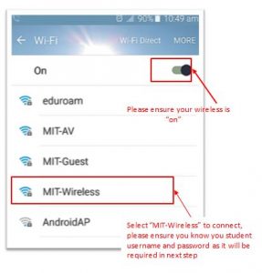 Android, Tablet or Mobile Device – MIT Technology Services.