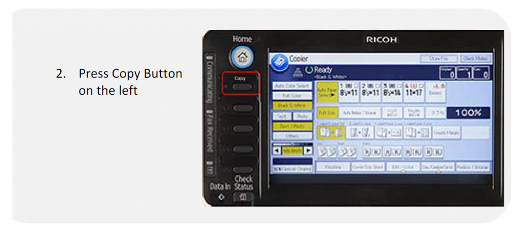 Using Copier on Ricoh Printers – MIT Technology Services