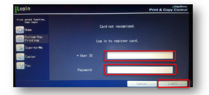 Register Your ID card On Ricoh Printer – MIT Technology Services